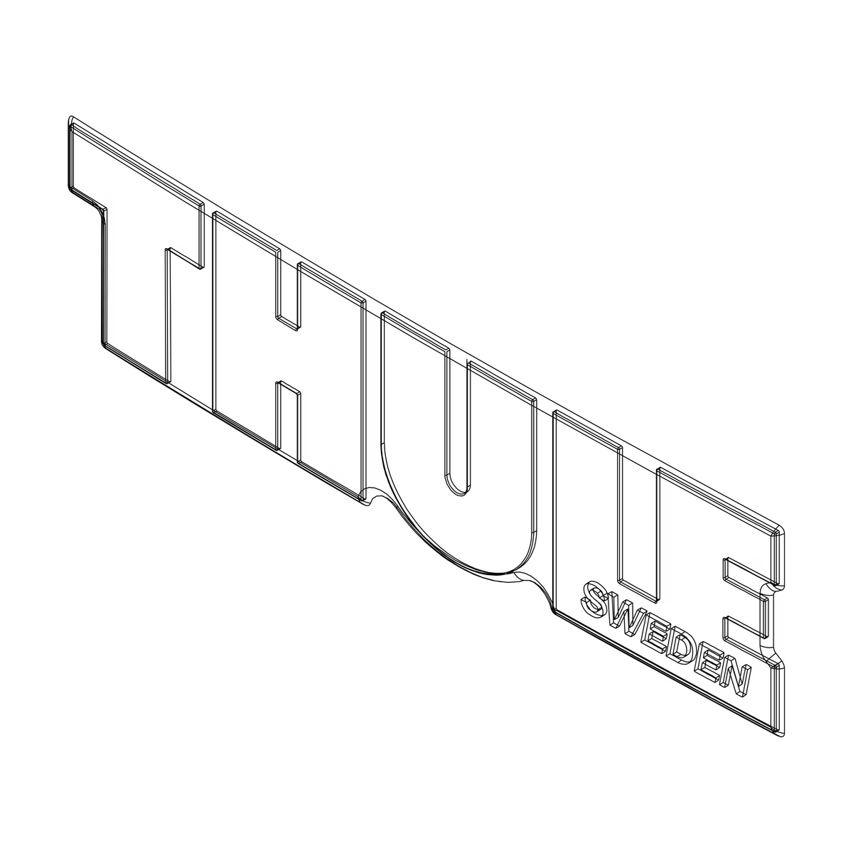 Thule sticker - black