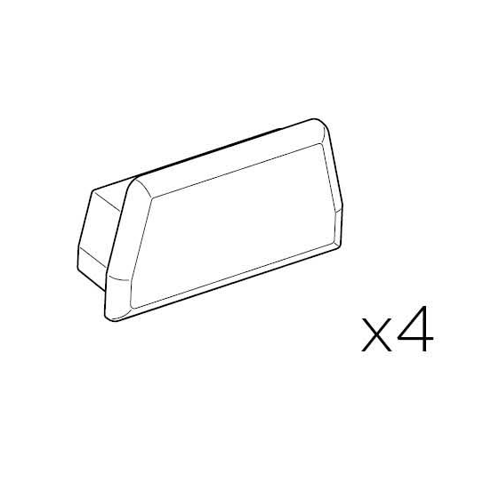 Mounting rail end caps