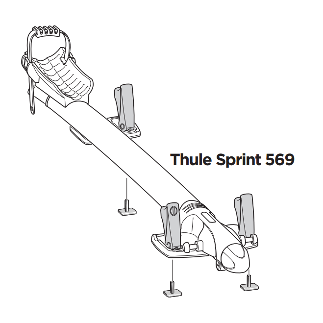 Thule T-Track Adapter 30 x 23 mm 889-4