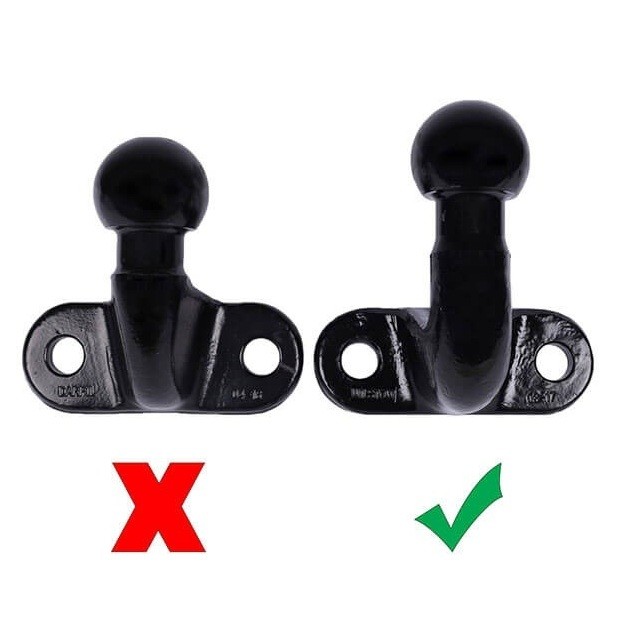 Extended neck Towball