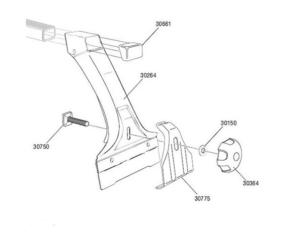 Spare Parts for : Thule Foot Pack 952